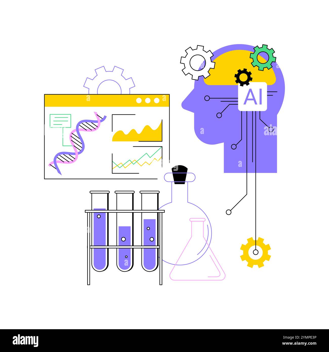 AI-Streamlined Lab Processes abstract concept vector illustration Stock Vector Image & Art - Alamy