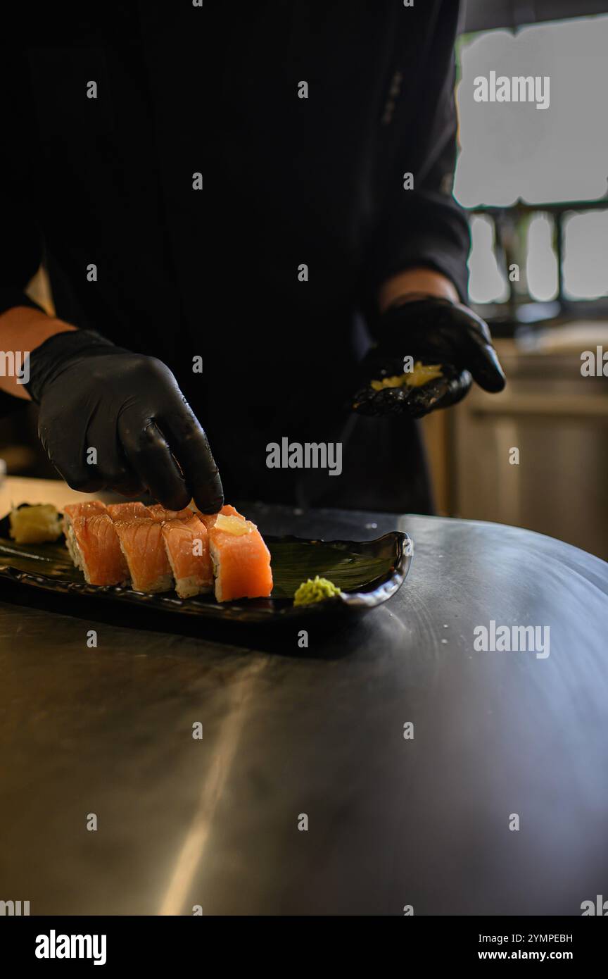 Sushi bento restaurant hi-res stock photography and images - Alamy