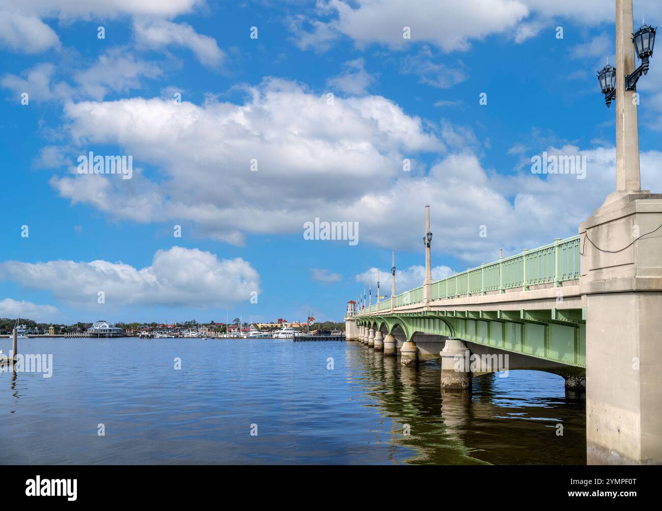 The Bridge of Lions over the Matanzas River, St Augustine, Florida, USA Stock Photo - Alamy