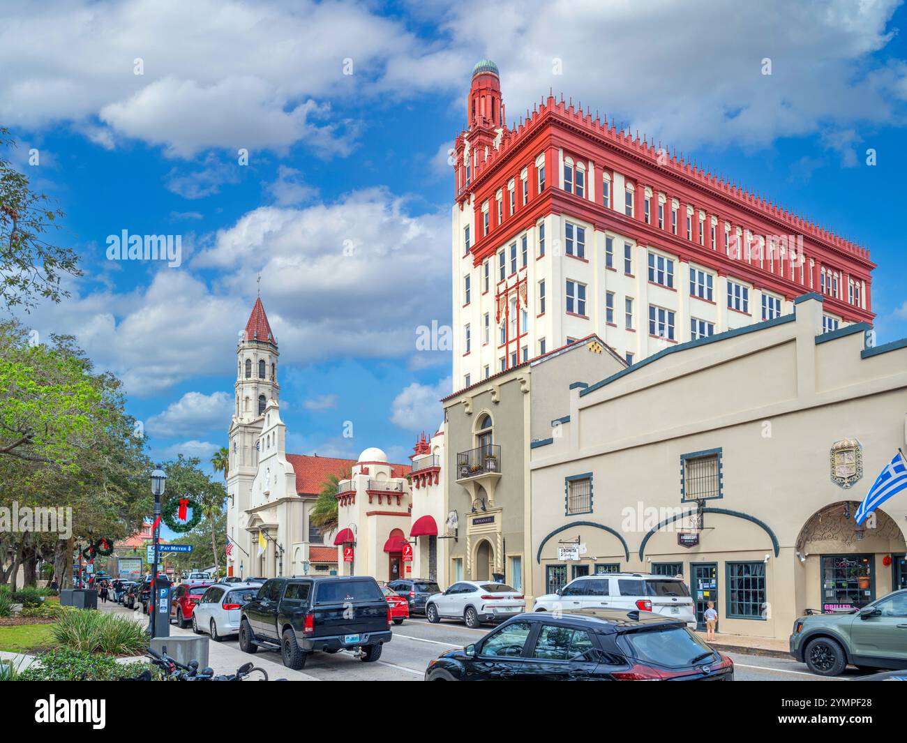 Plaza de la Constitución (Constitution Square), St Augustine, Florida ...
