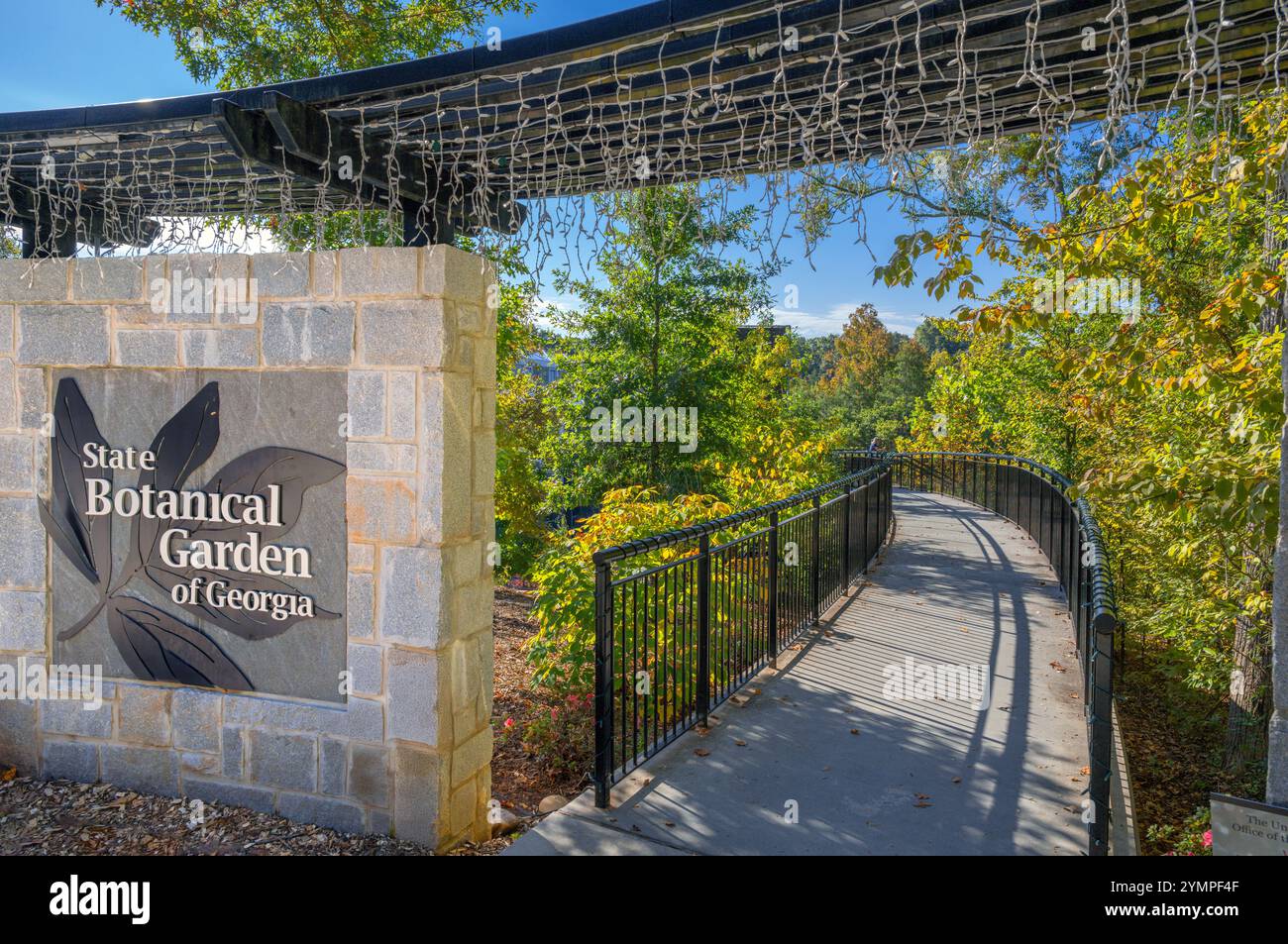 Entrance to The State Botanical Garden of Georgia, Athens, Georgia, USA ...
