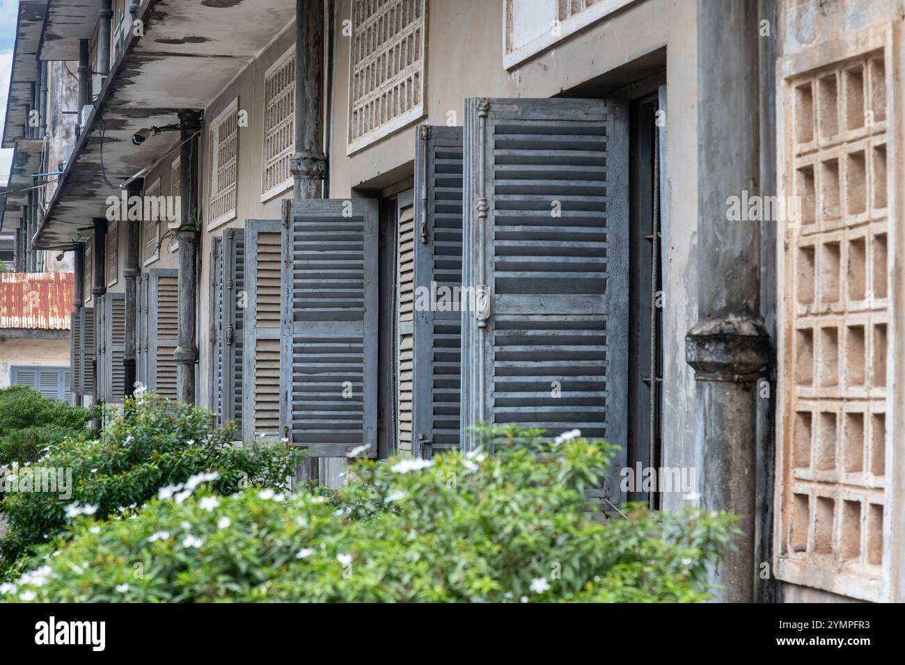 The remains of the former S-12 Prison now known as The Tuol Sleng ...