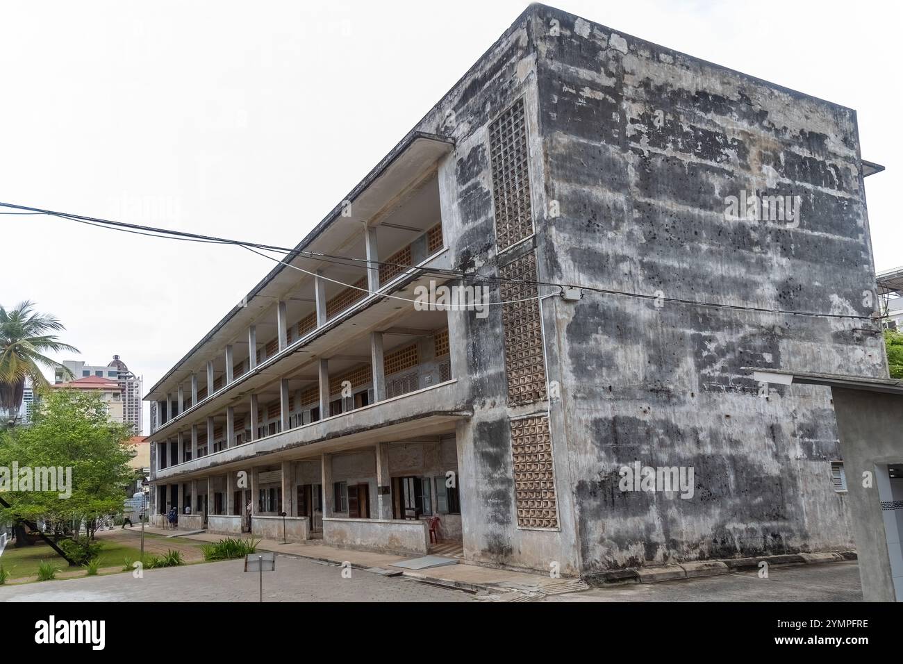 The remains of the former S-12 Prison now known as The Tuol Sleng ...
