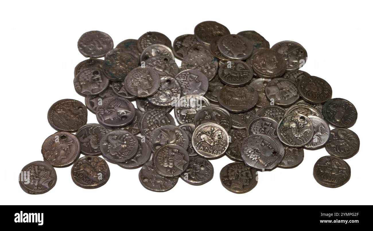 Vintage engraving ancient coin hi-res stock photography and images - Alamy