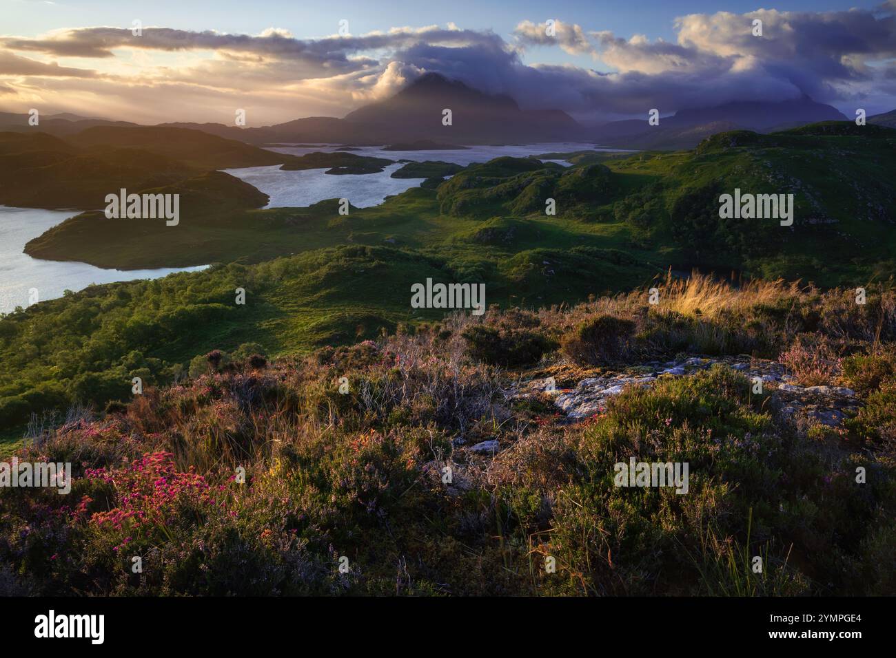 The mountains of Coigach and Assynt in the far northwest of the ...