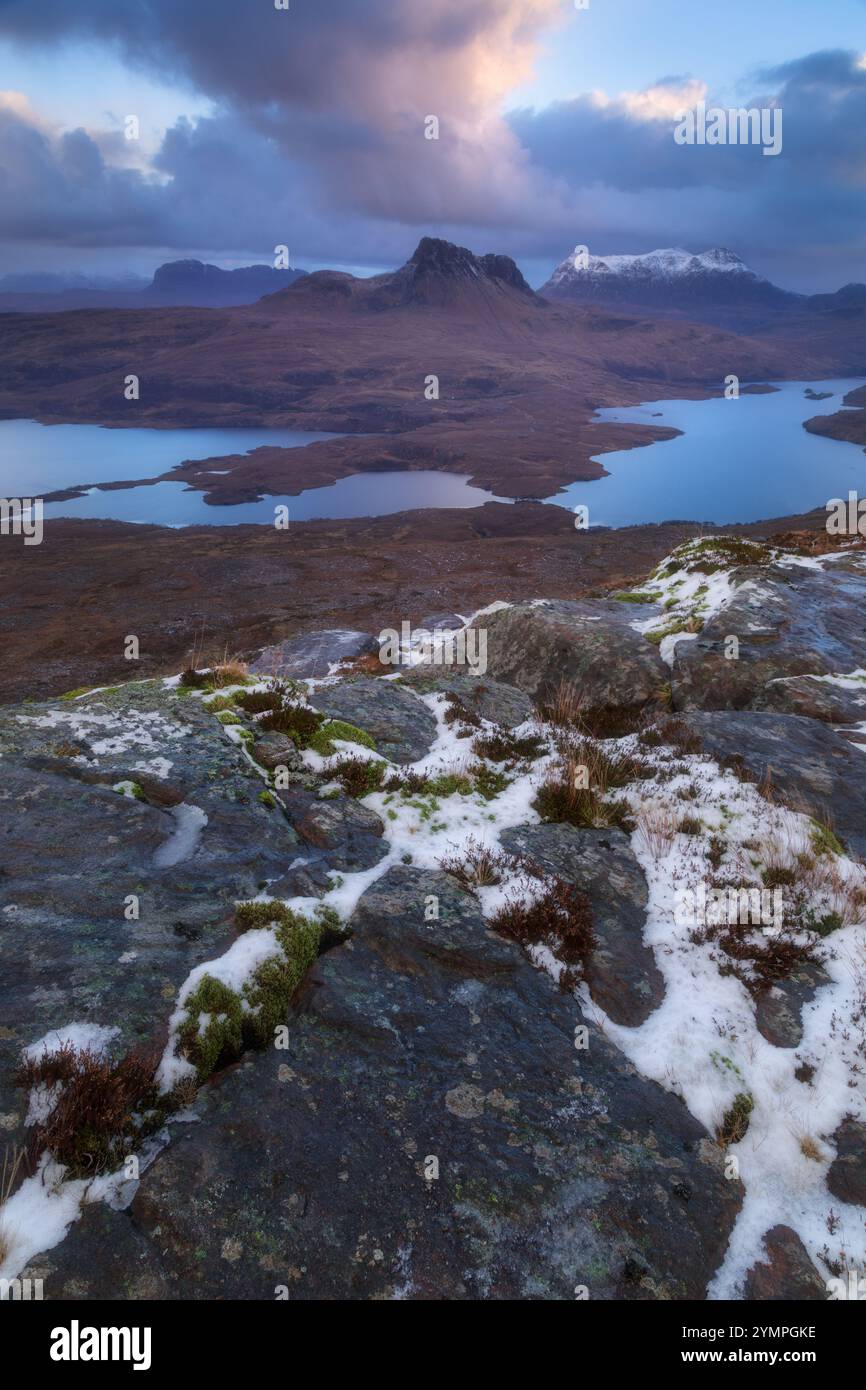 The mountains of Assynt and Coigach Stock Photo - Alamy