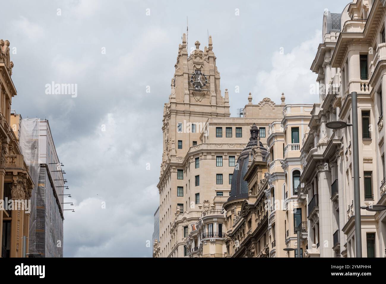 Old Luxury Residential Buildings in Gran Via and Barquillo area in ...