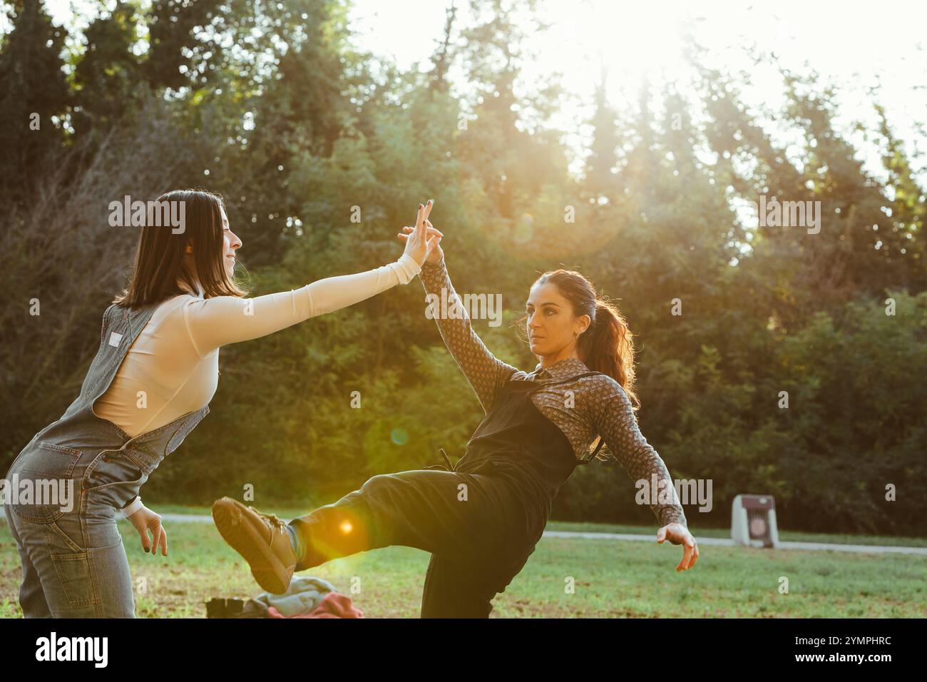 Graceful contemporary dance two dancers hi-res stock photography and ...