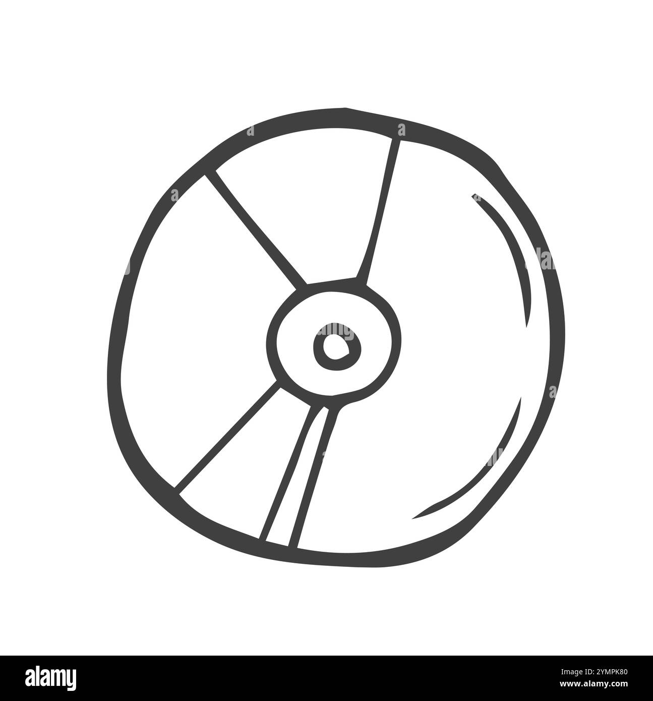 Compact disk vector illustration on white Stock Vector Image & Art - Alamy