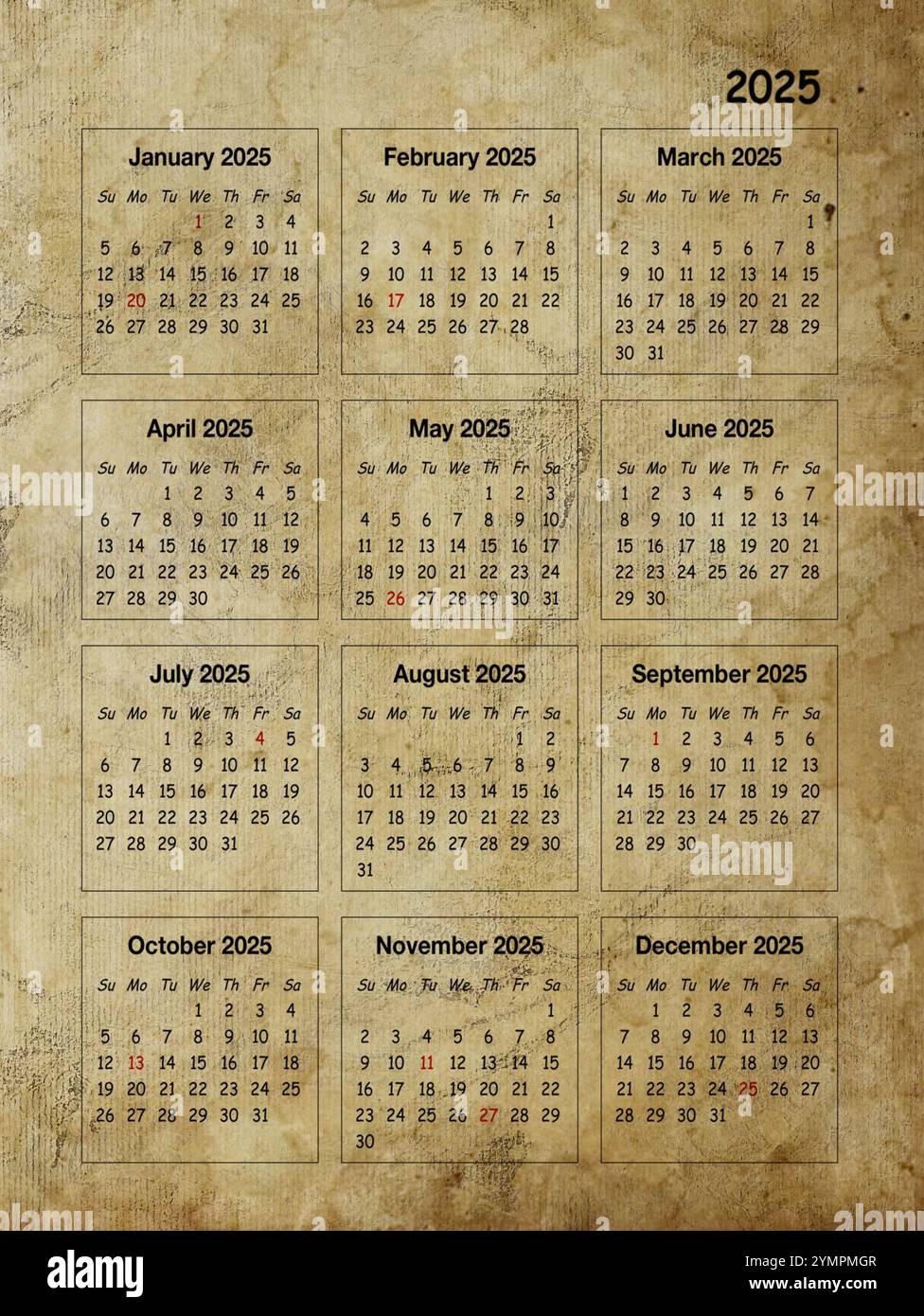 2025 planner hi-res stock photography and images - Alamy