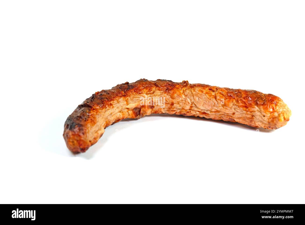 Sausage in front of a white background Stock Photo - Alamy