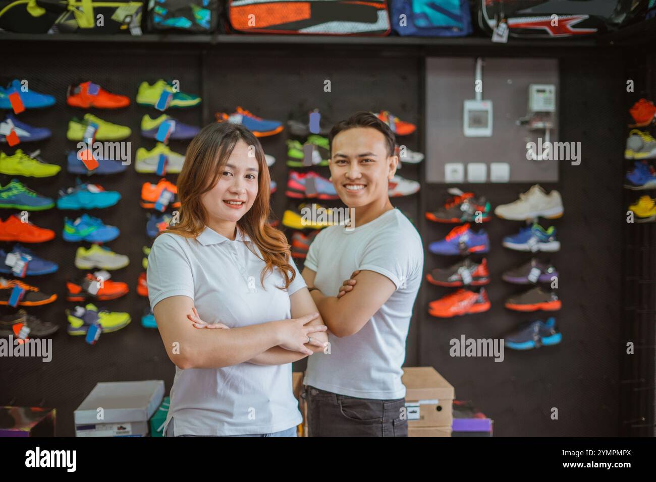 Shoe salesman staff worker hi-res stock photography and images - Alamy