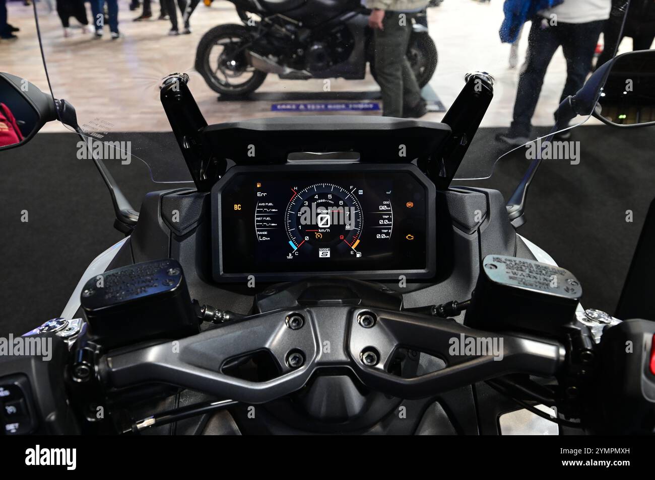 Yamaha TMAX Tech Max instrument binnacle Stock Photo - Alamy
