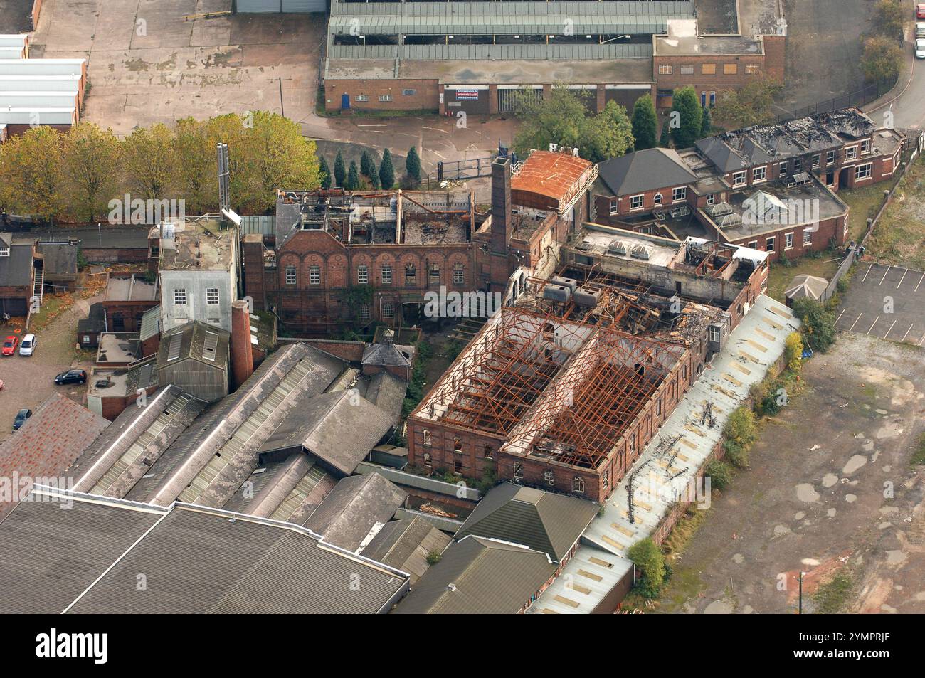 Aerial view of Springfield Brewery, Wolverhampton listed building ...