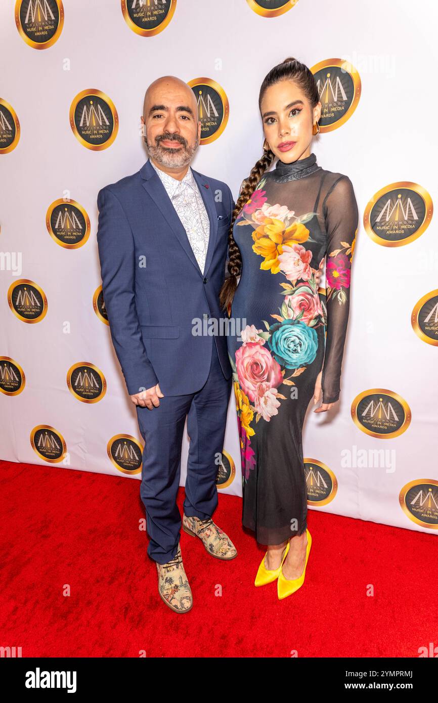 Musician Sandro Morales Santoro with wife attend 2024 The Hollywood ...