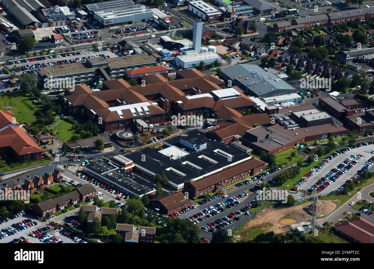 Aerial view Walsall Manor Hospital, Walsall, West Midlands, Uk Stock ...