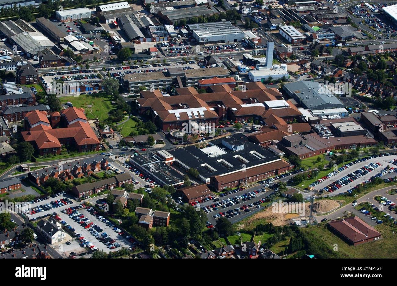 Aerial view Walsall Manor Hospital, Walsall, West Midlands, Uk Stock ...