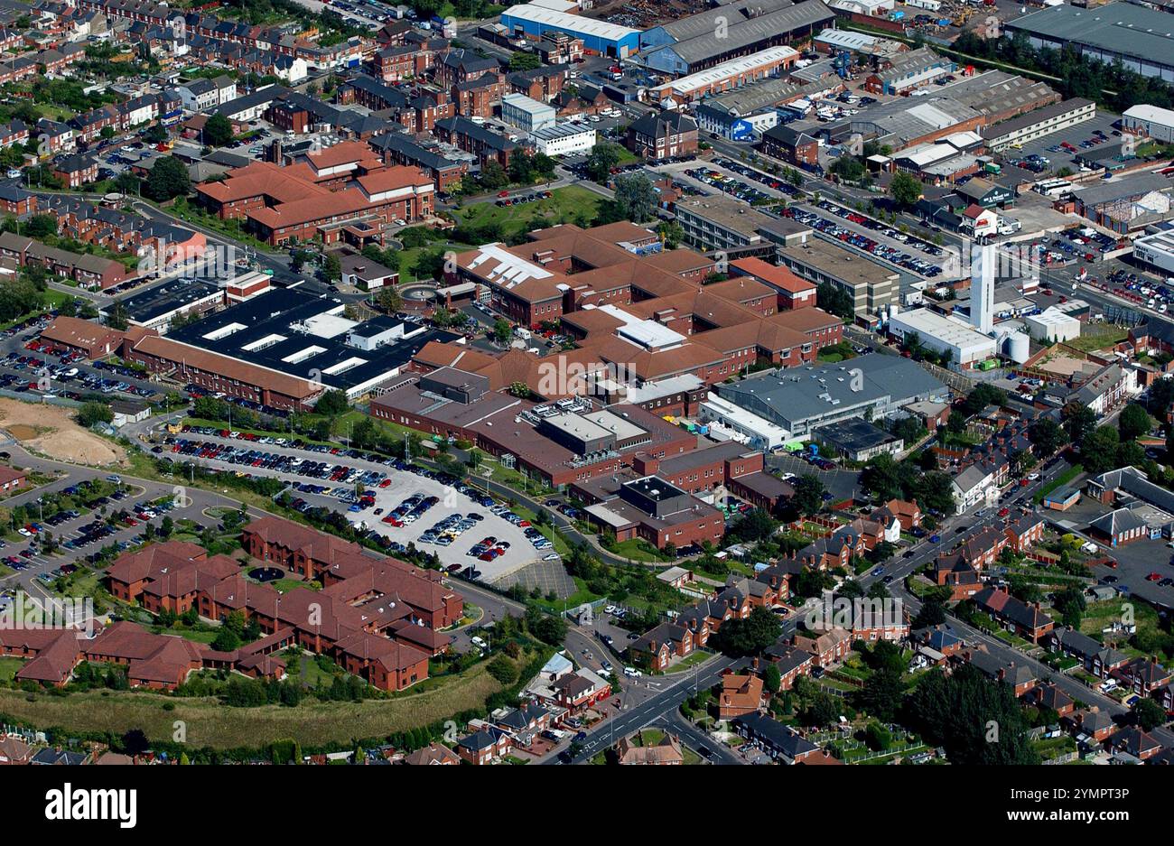 Aerial view Walsall Manor Hospital, Walsall, West Midlands, Uk Stock ...