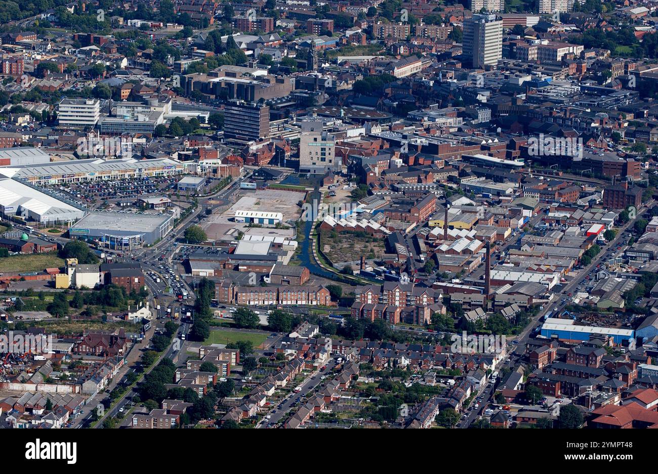 Aerial view of Walsall, West Midlands ,England, Uk Stock Photo - Alamy