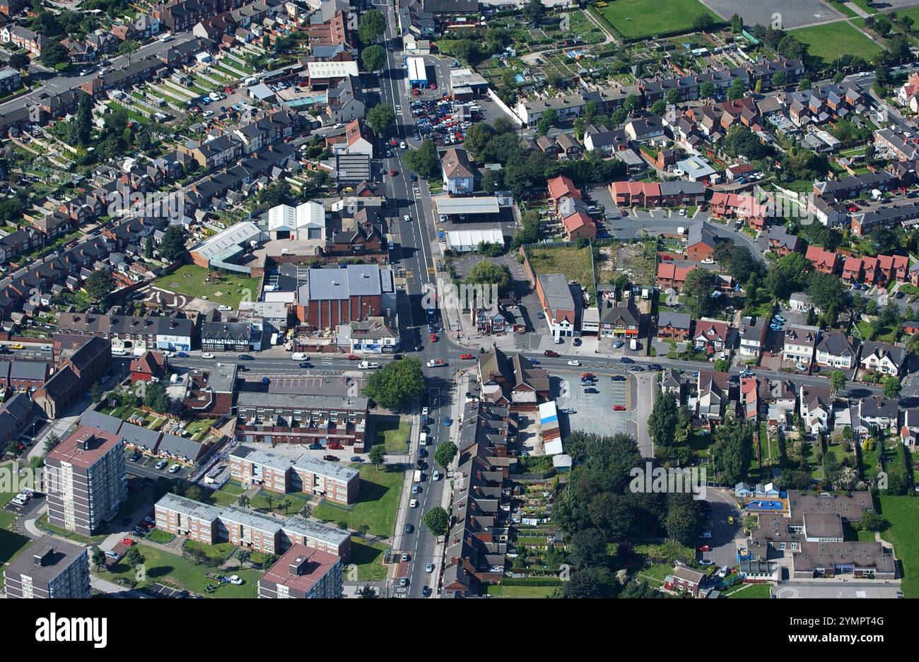 Aerial view of Bloxwich, Walsall, West Midlands, Uk Stock Photo - Alamy