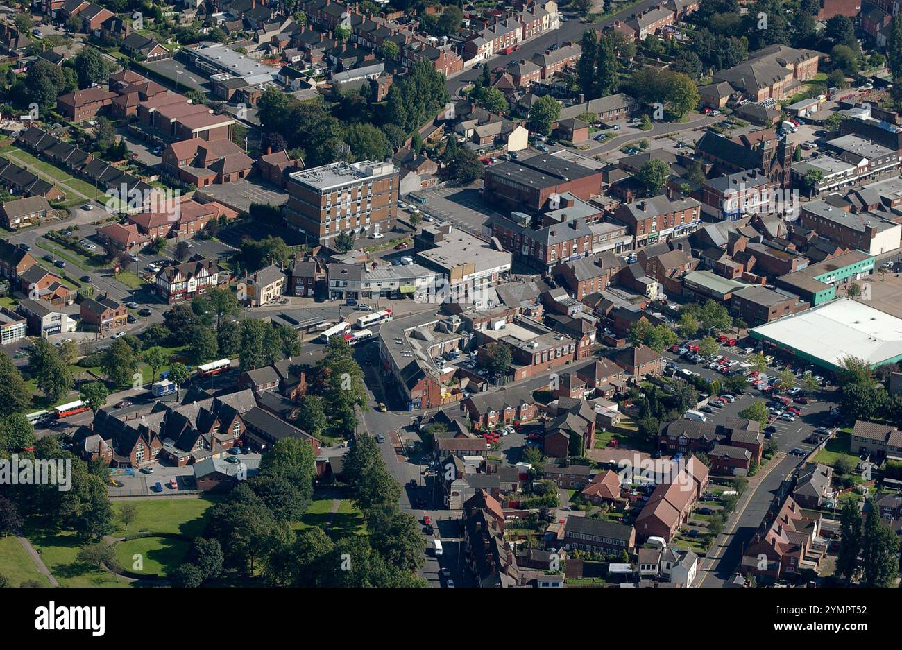Aerial view of Bloxwich, Walsall, West Midlands, Uk Stock Photo - Alamy