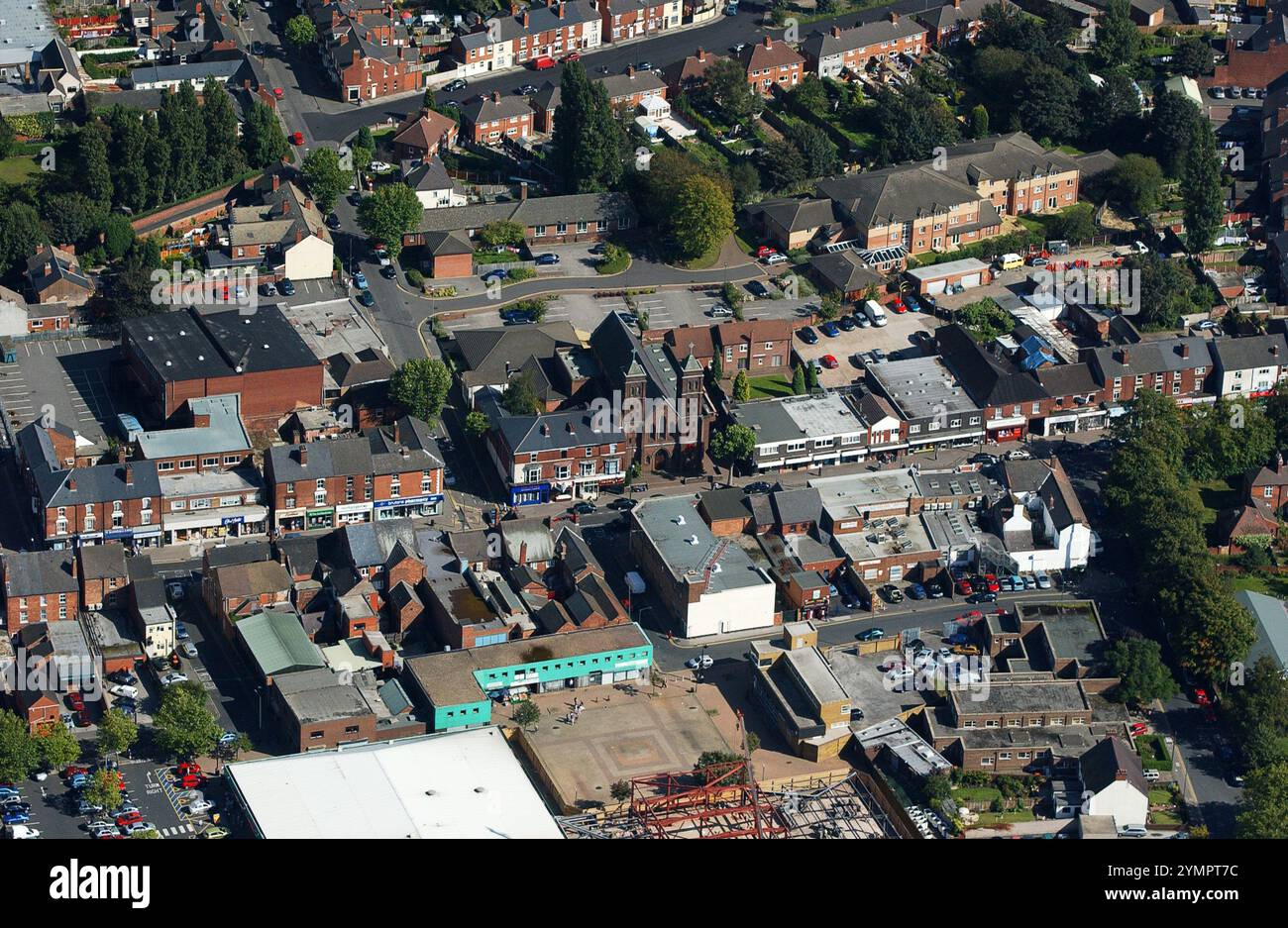 Aerial view of Bloxwich, Walsall, West Midlands, Uk Stock Photo - Alamy