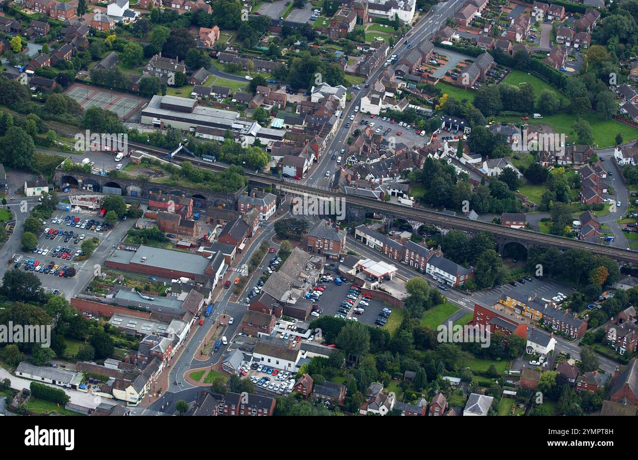 Aerial view of Shifnal, Telford, Shropshire Stock Photo - Alamy