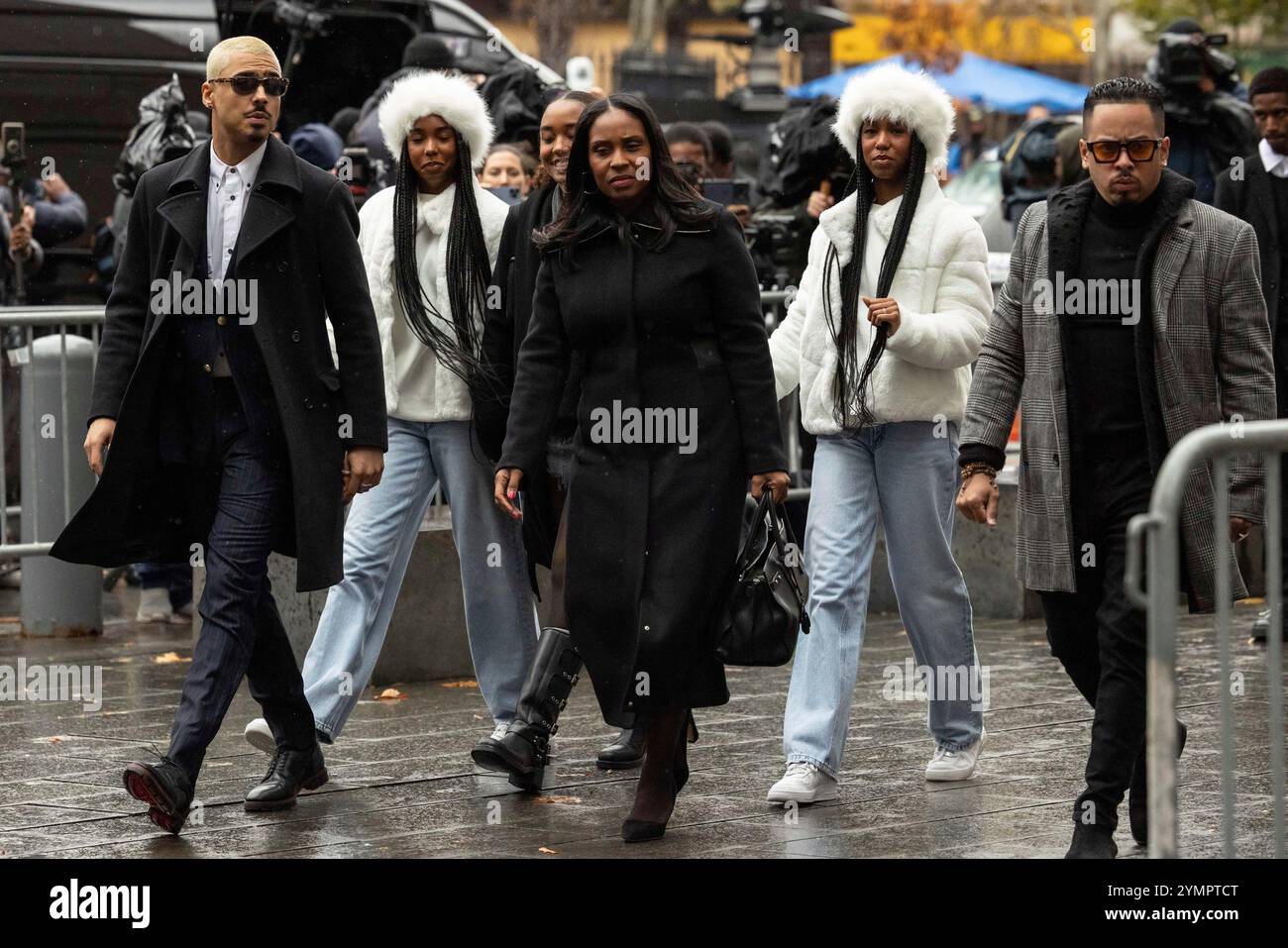 Quincy Brown, left, stepson of Sean "Diddy Combs and other family ...