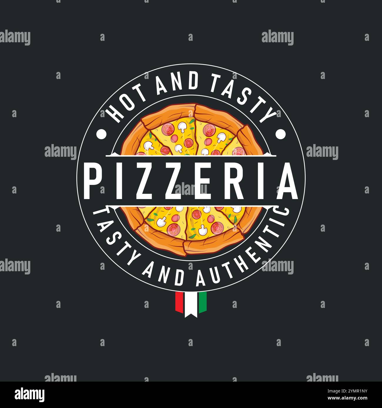 Authentic italian food Stock Vector Images - Alamy