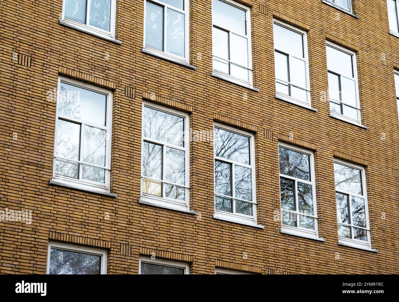Facade brick apartment block hi-res stock photography and images - Alamy