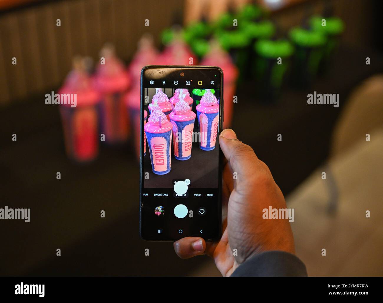 EDITORIAL USE ONLY Drinks inside Vue West End in London's Leicester ...