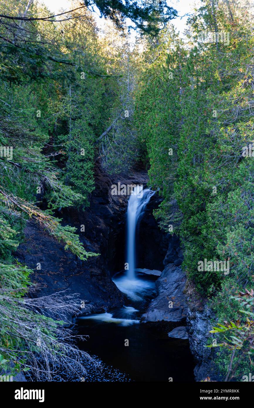 Cascade Falls on the Cascade River, Cascade River State Park, near ...