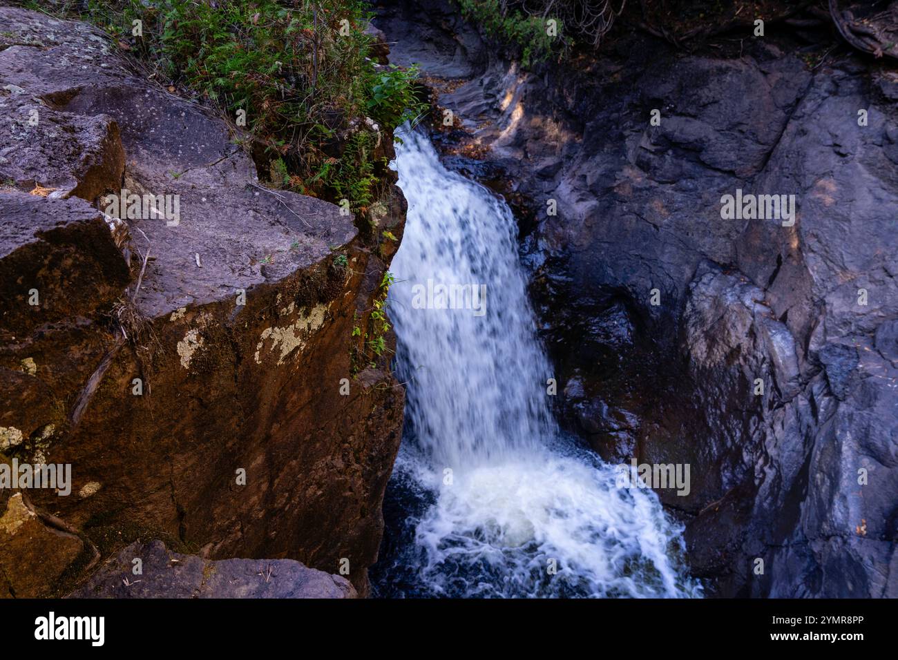 Cascade Falls on the Cascade River, Cascade River State Park, near ...
