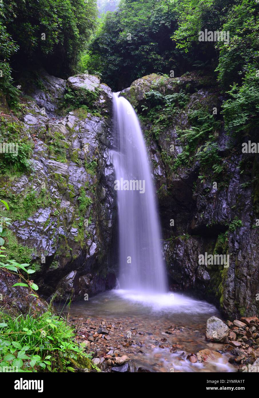 A view from Akyamac Waterfall in Hemsin, Rize, Turkey Stock Photo - Alamy