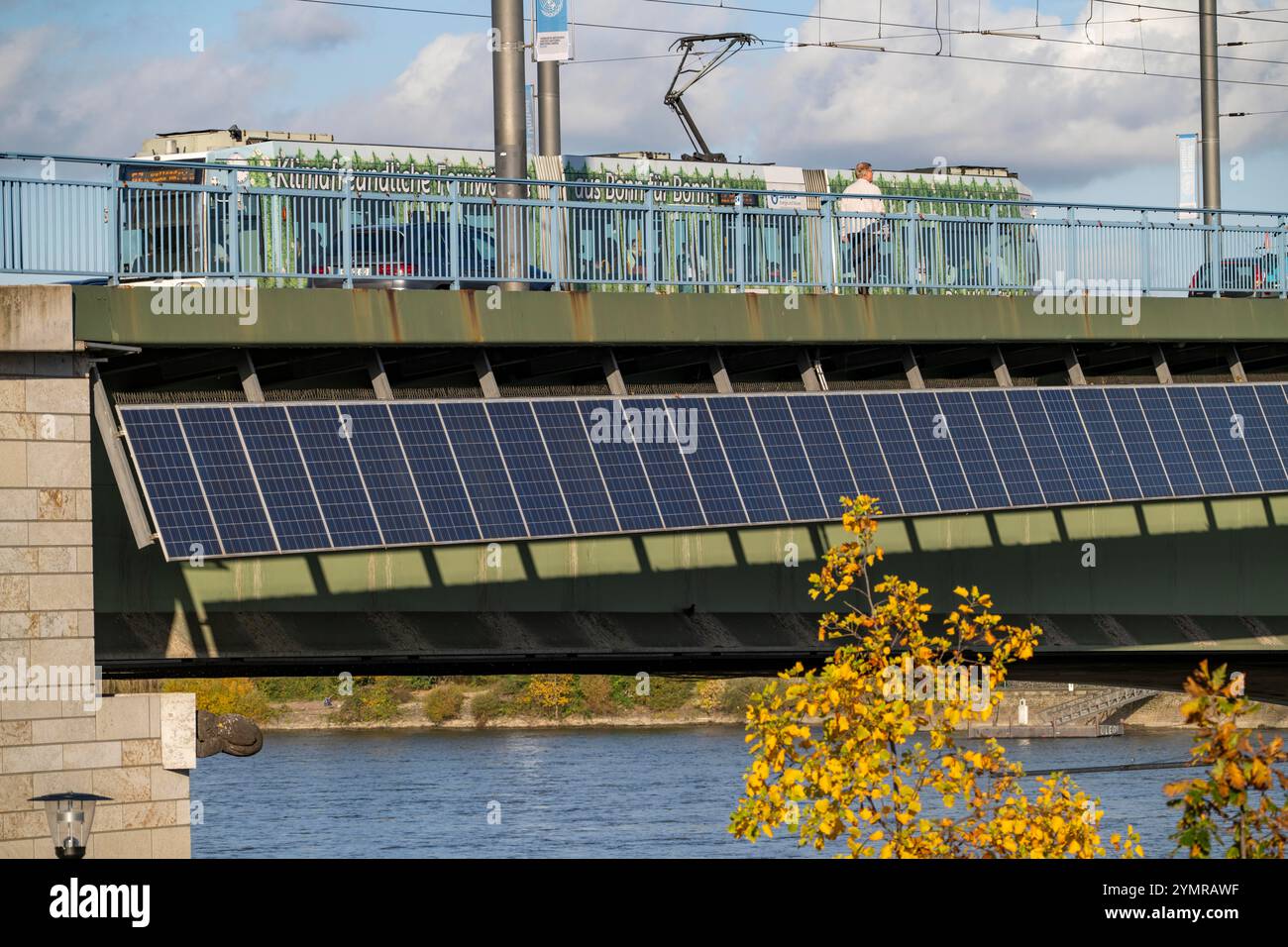 The Kennedy Bridge over the Rhine near Bonn, the longest bridge with a ...