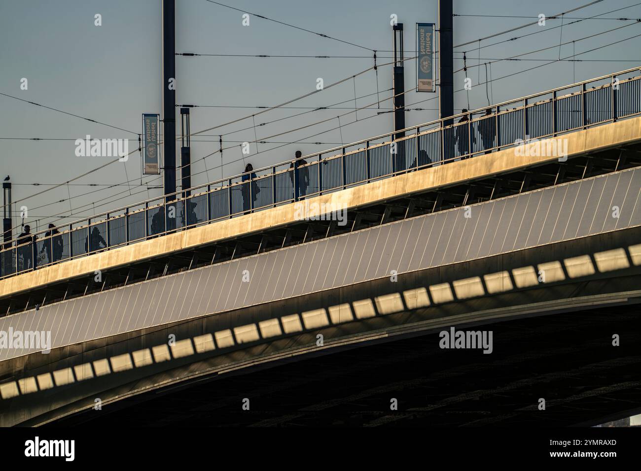 The Kennedy Bridge over the Rhine near Bonn, the longest bridge with a ...