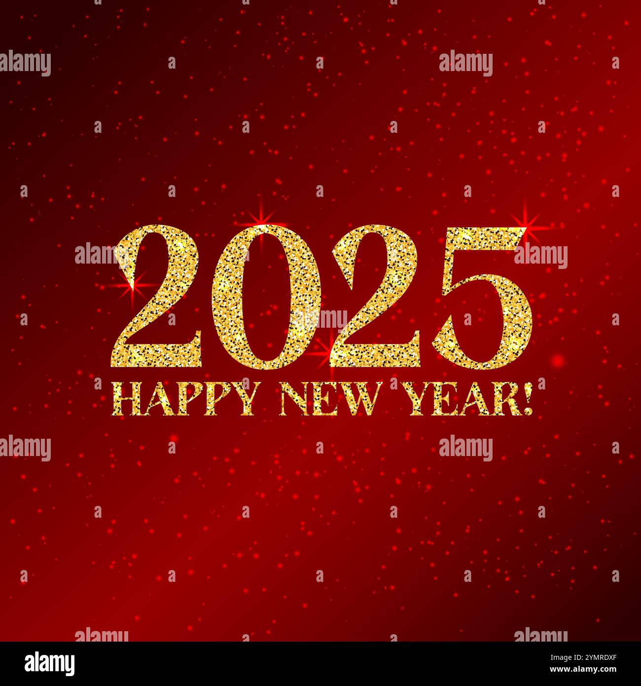 2025 Golden glitter numbers. Shiny elegant 2025 glowing digits isolated ...