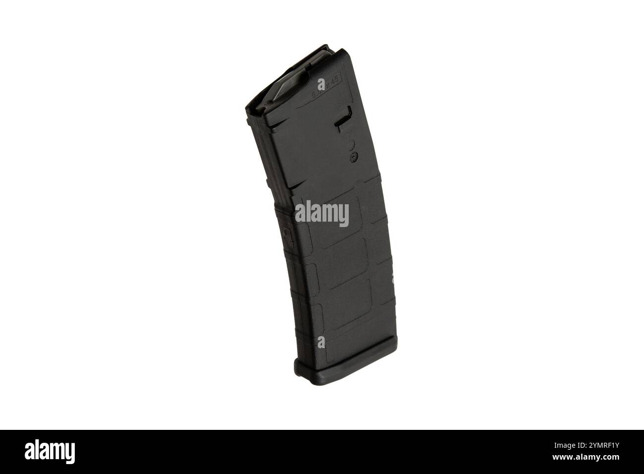 Clip for a rifle or carbine. Ammunition for weapons. Isolate on a white ...