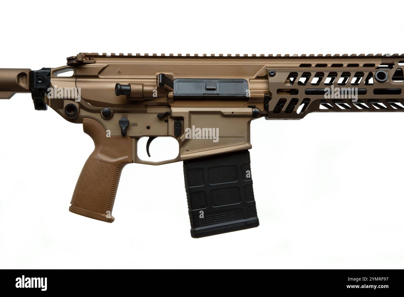 Semi-automatic .308 caliber carbine with a modern tactical design ...