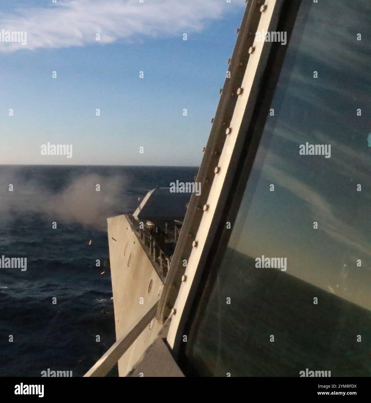 The Independence-variant littoral combat ship USS Tulsa (LCS 16) fires ...