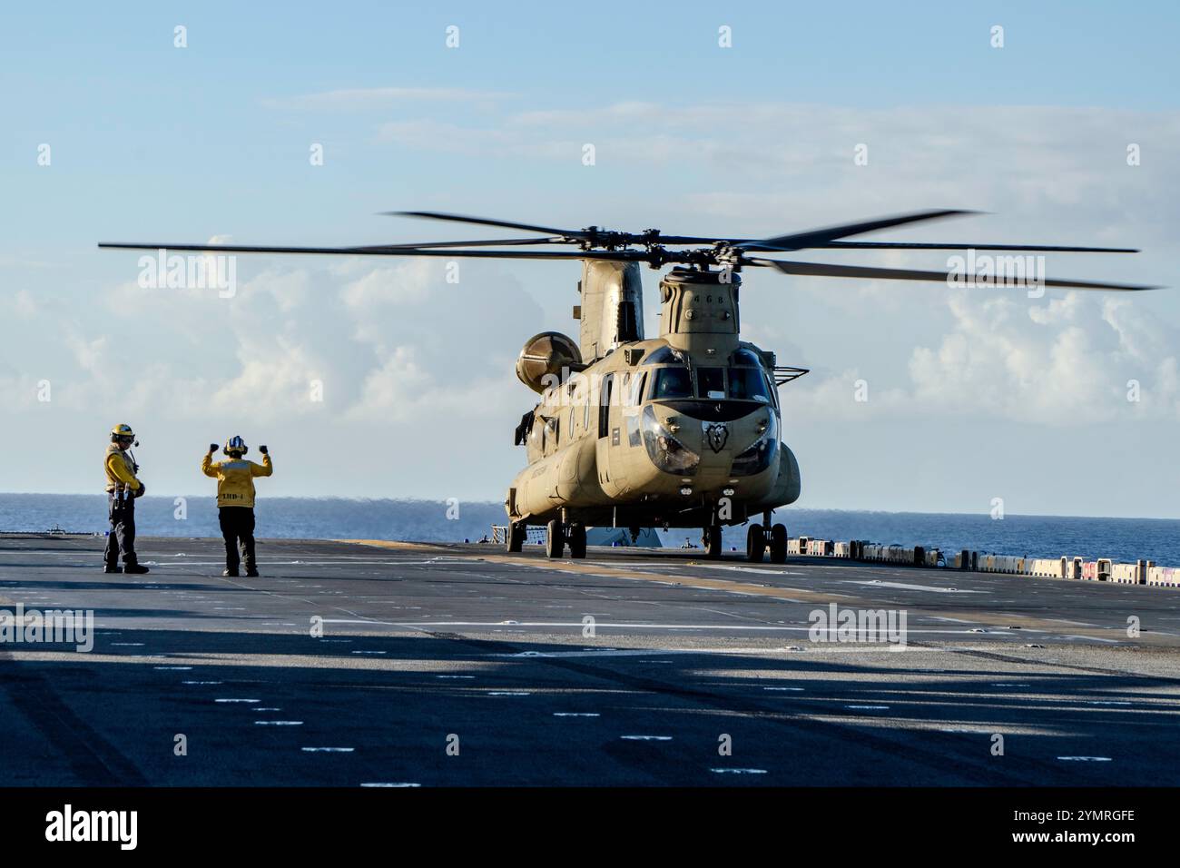 25th Combat Aviation Brigade Soldiers conduct deck landing ...