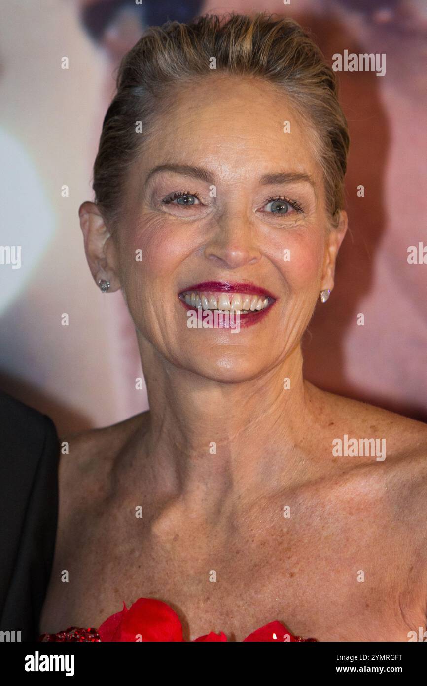 Turin, Italy. 22nd Nov, 2024. American actress Sharon Stone on red ...