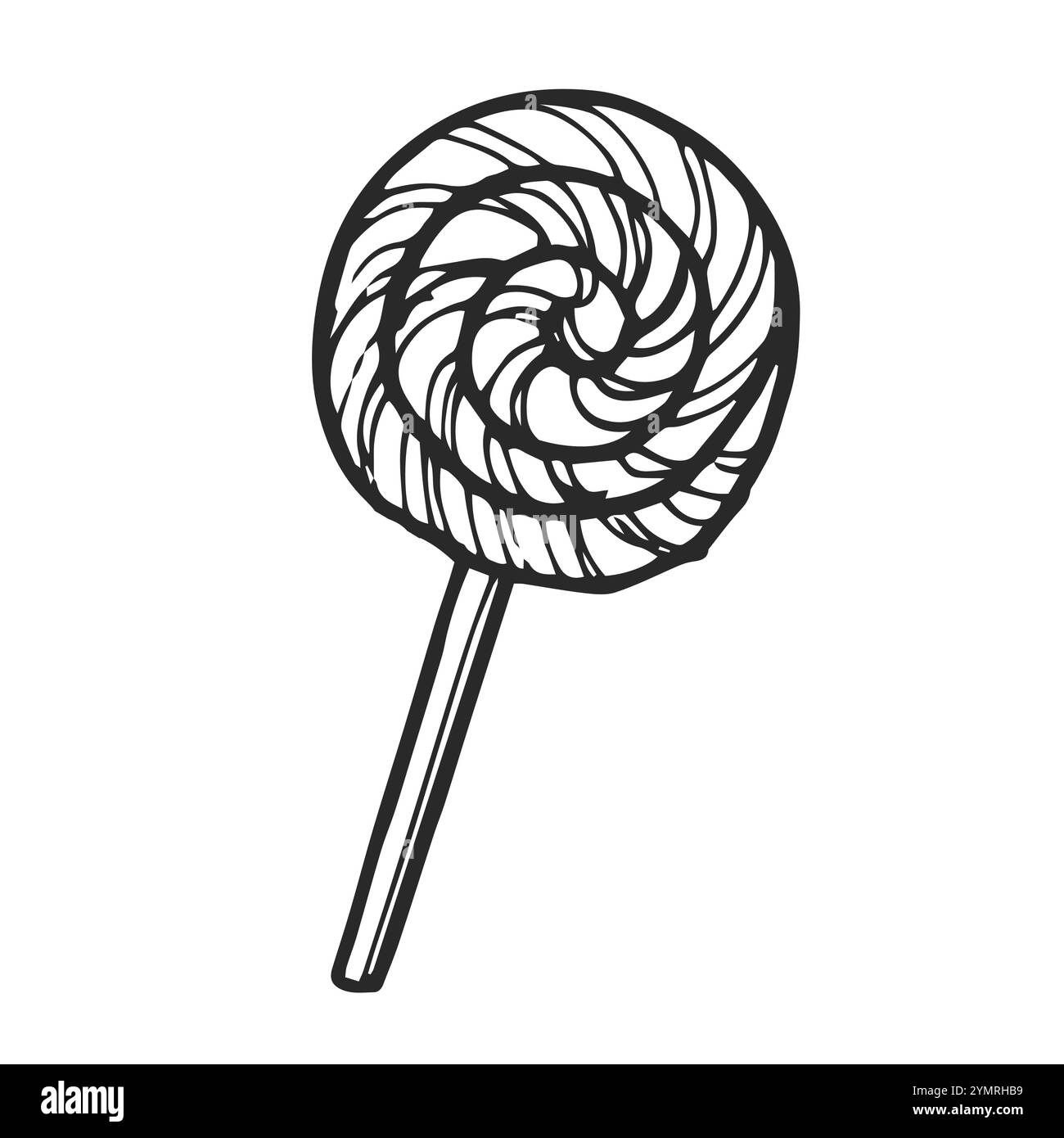 Illustration of lolipop in cartoon style. Cute funny character Stock ...