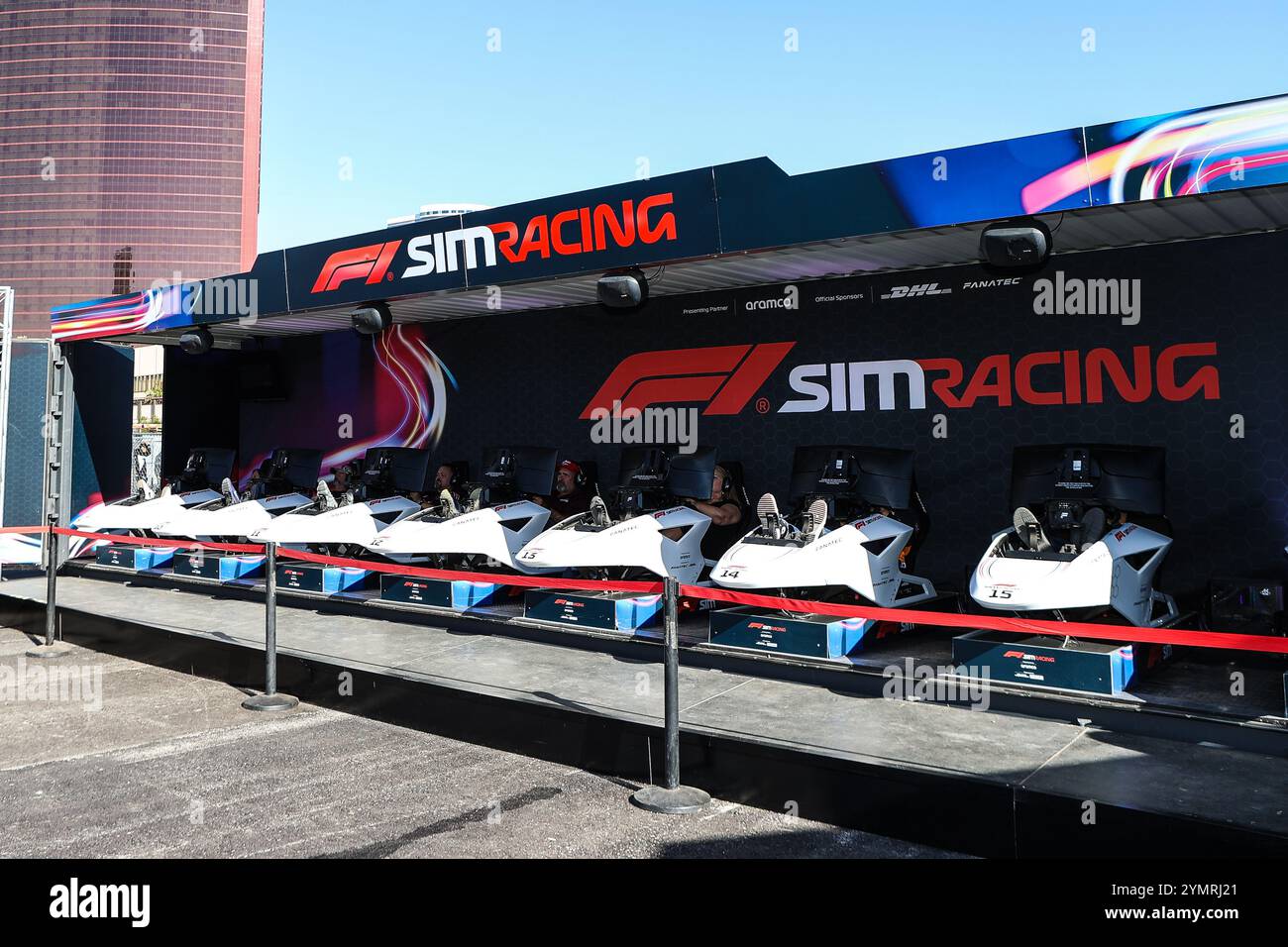 Las Vegas, NV, USA. 22nd Nov, 2024. Fans race in the F1 SimRacing ...