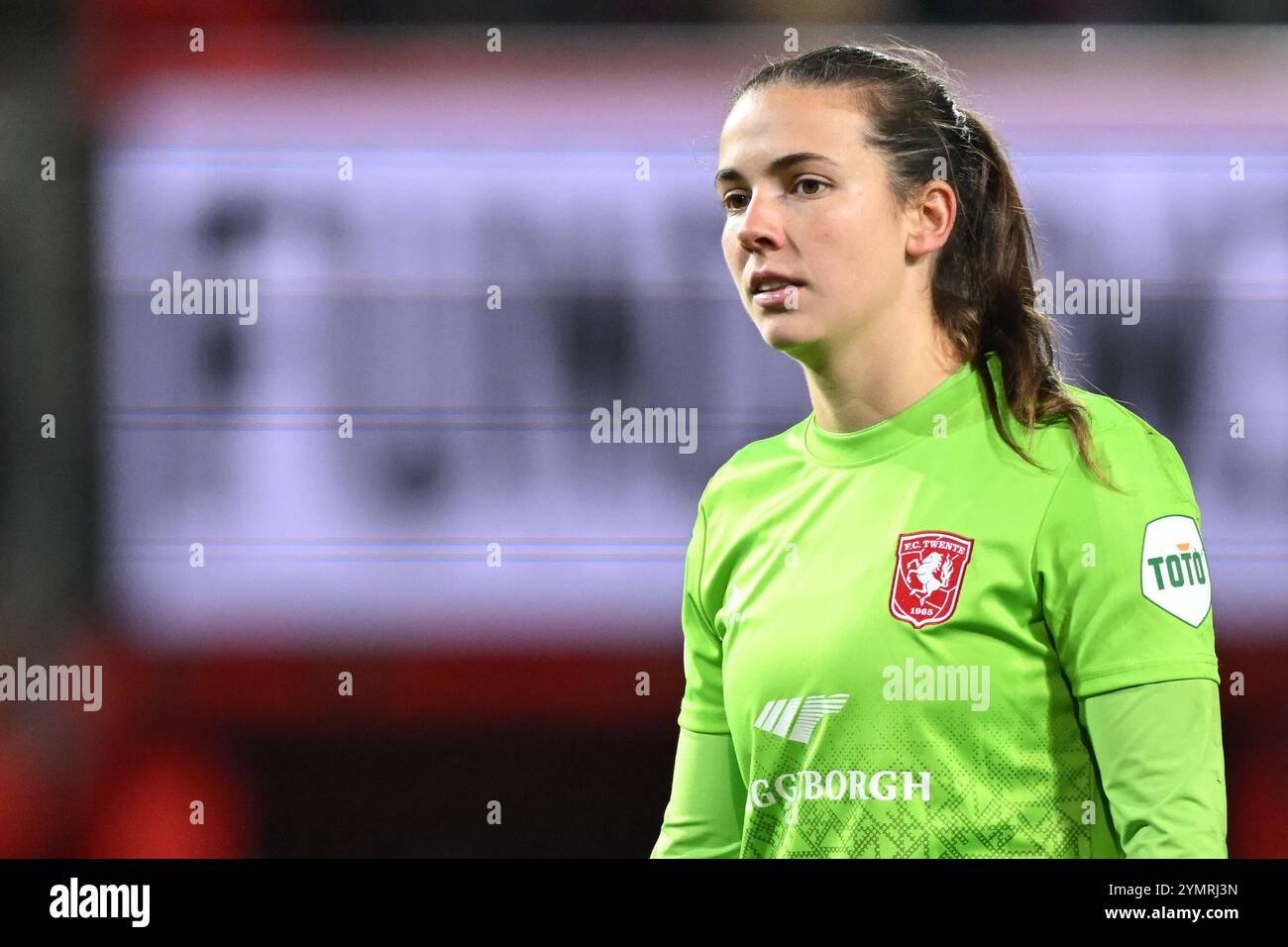 ENSCHEDE - FC Twente goalkeeper Olivia Clark during the UEFA Champions ...