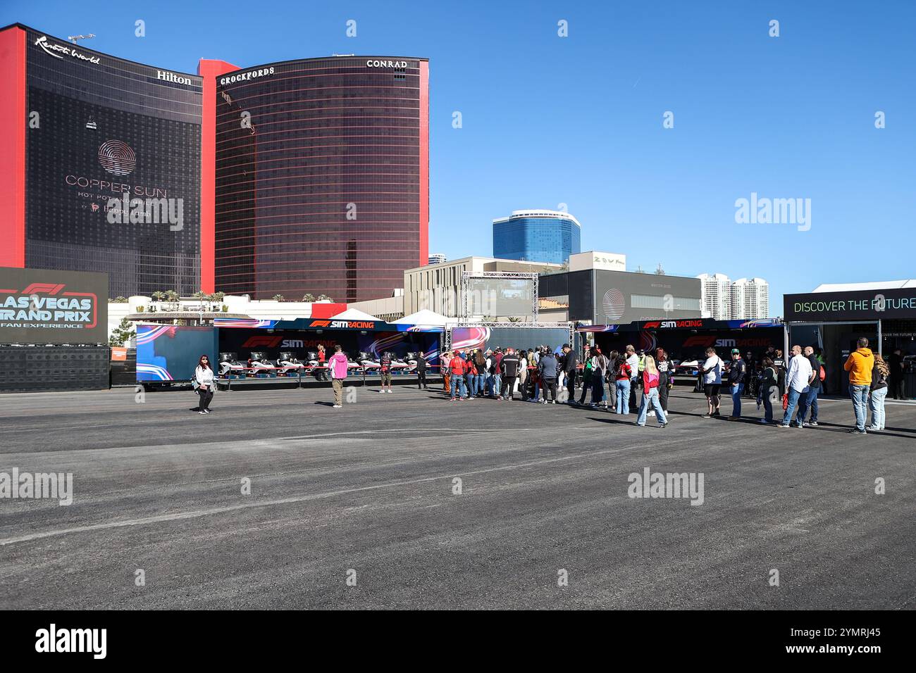 Las Vegas, NV, USA. 22nd Nov, 2024. Fans stand in line for an event ...