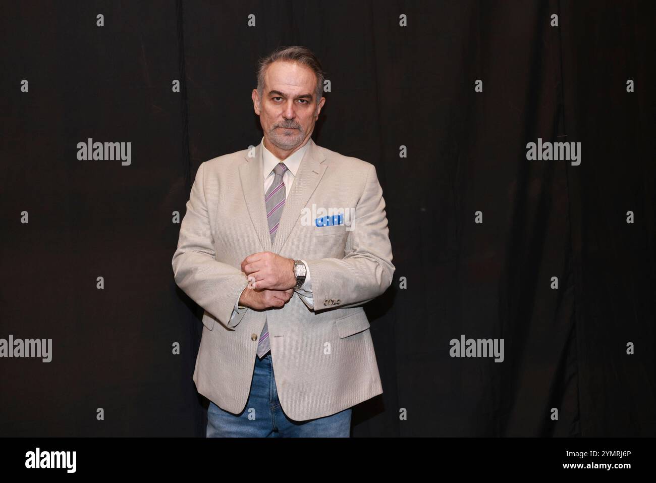 Mexico City, Mexico. 21st Nov, 2024. Marco Uriel poses for photos ...