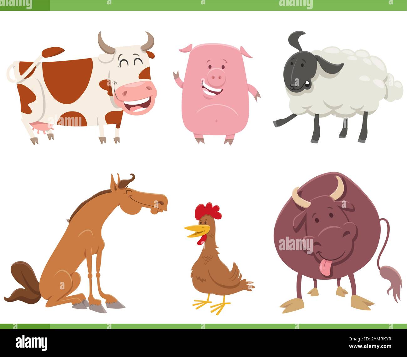 Bull vector bundle Stock Vector Images - Alamy