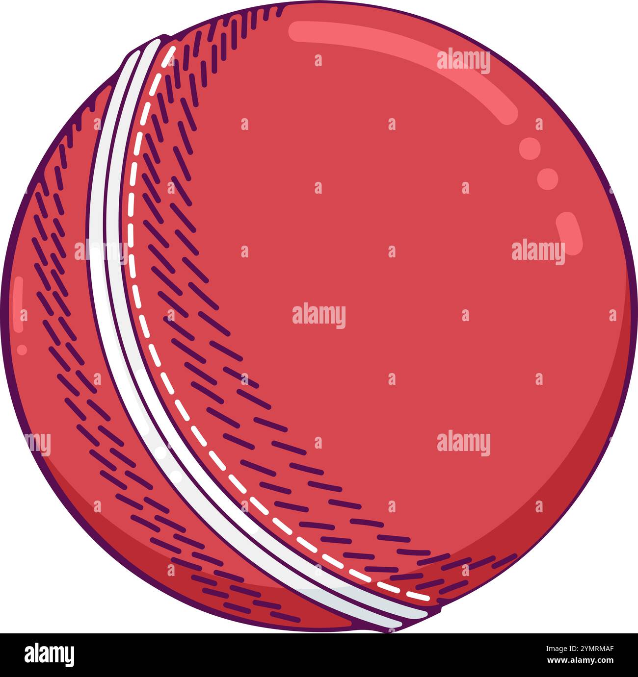 Cricket ball side view color Stock Vector Image & Art - Alamy