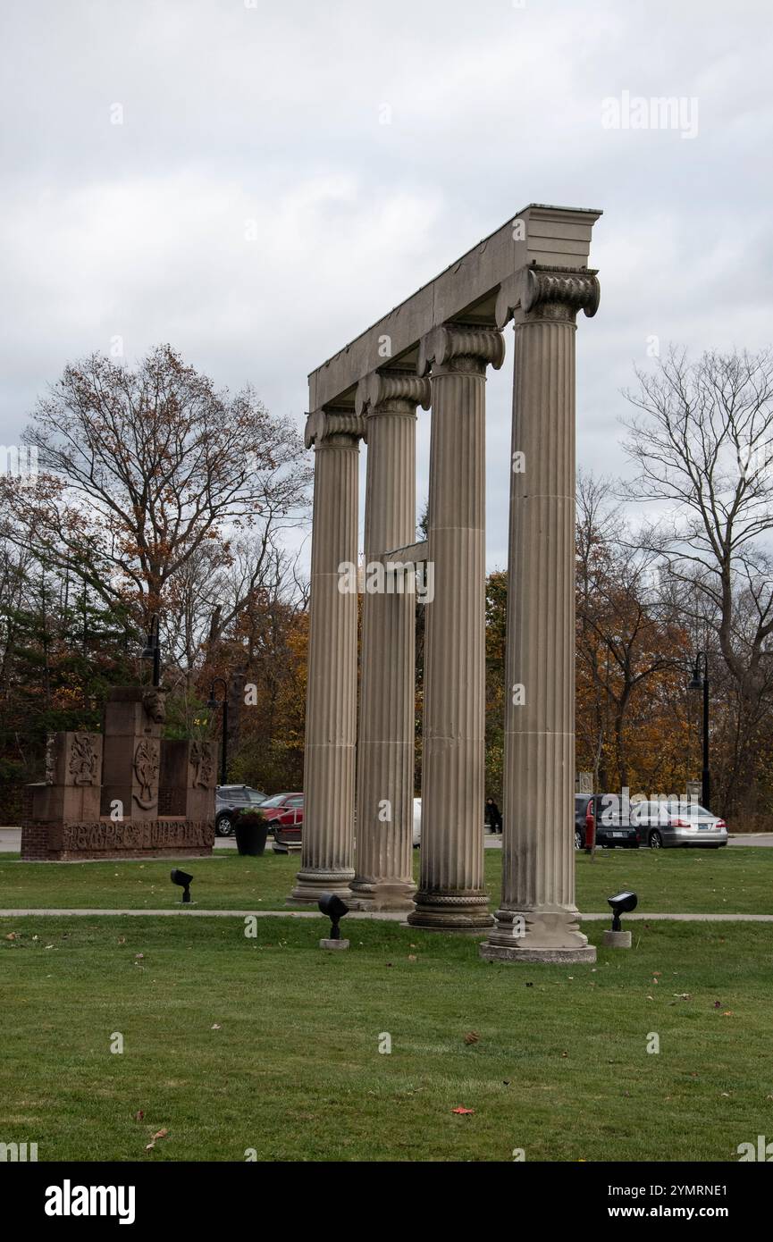 Ionic columns at Guild Park & Gardens on Guildwood Parkway in ...